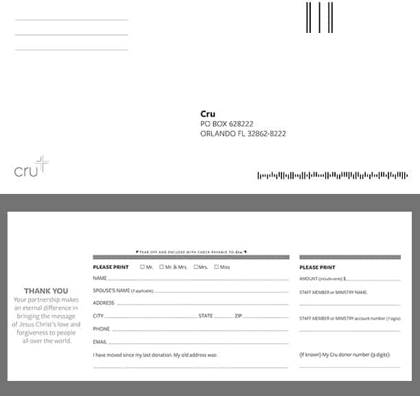 Staff Support Envelopes & First Gift Envelopes - Crustore.org